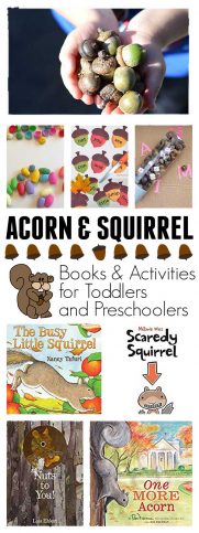 Acorn and Squirrel Book Based Activity Plan for Toddlers and Preschoolers