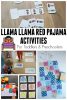 Llama Llama Red Pajama themed activties for toddlers and preschoolers