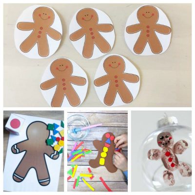 Gingerbread Baby Activities for Toddlers and Preschoolers