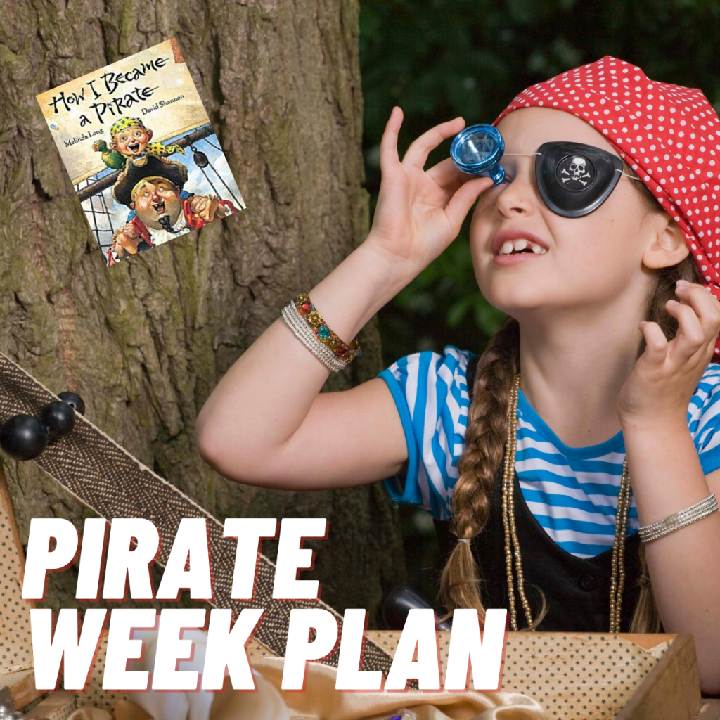 Pirate Week Activities for Preschoolers featuring How I became a Pirate