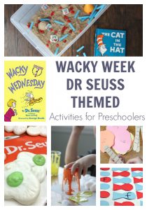 Dr Seuss Week for Preschoolers with Wacky Activities for Learning