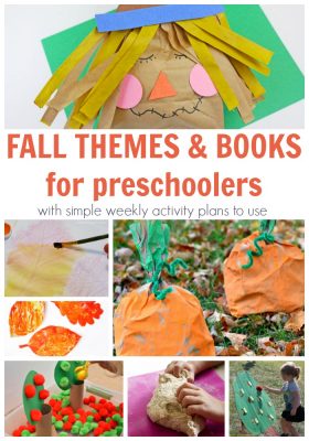 Fall Themes and Books with Weekly Activity Plans for Preschoolers