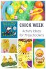 Chick Themed Week of Planned Activities for Preschoolers