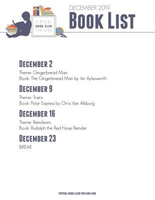 December Books and Themes for Virtual Book Club for Kids