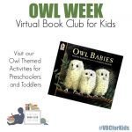 Owl Themed Activities for Preschoolers Featuring Owl Babies
