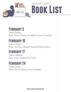 Preschool Themes and Featured Books for February