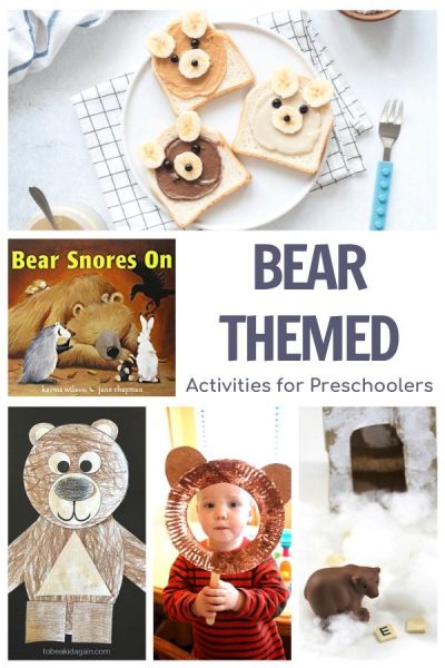 Activity Plan for Bear Week Featuring Bear Snores on for Preschoolers