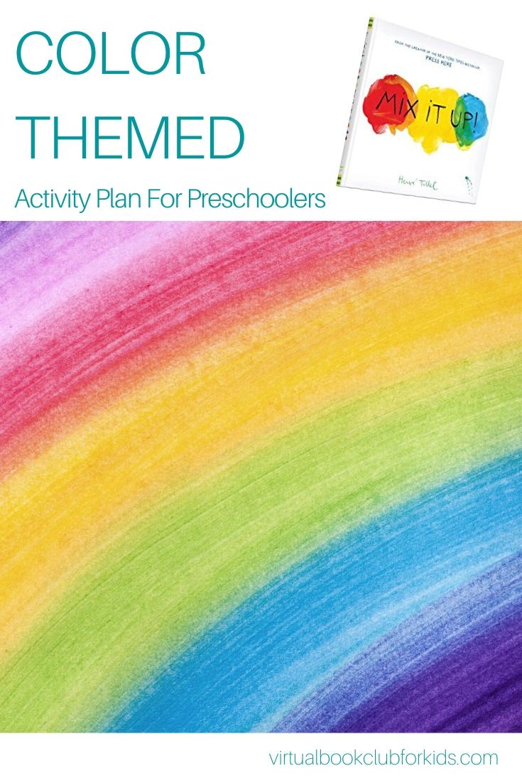 Planned Week of Preschool Activities for Mix It Up and Colors