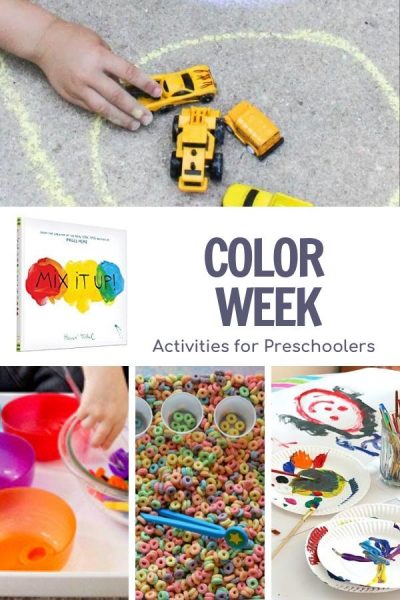 Planned Week of Preschool Activities for Mix It Up and Colors