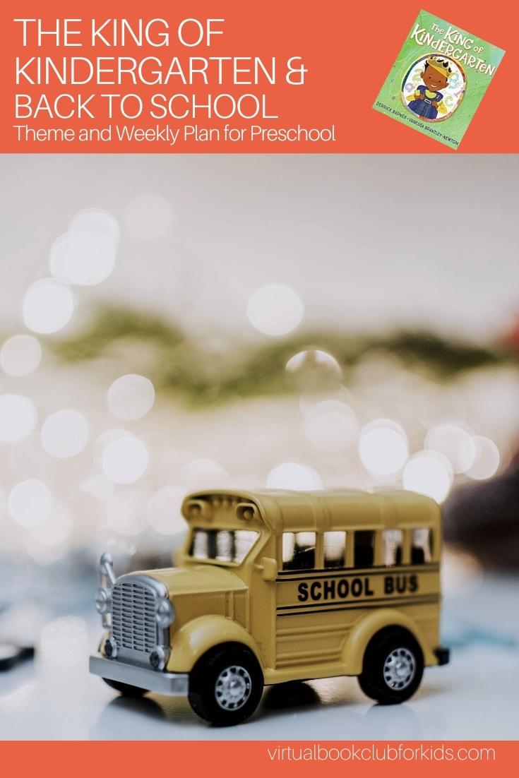 Back to School Week Activity Plan Featuring The King of Kindergarten