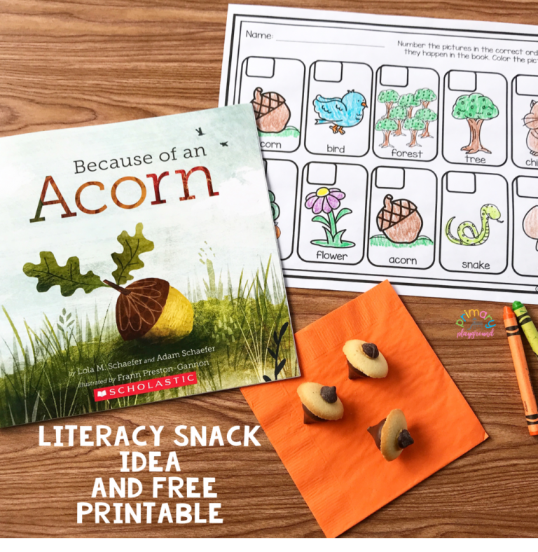 Because of an Acorn Activity Plan for Preschoolers