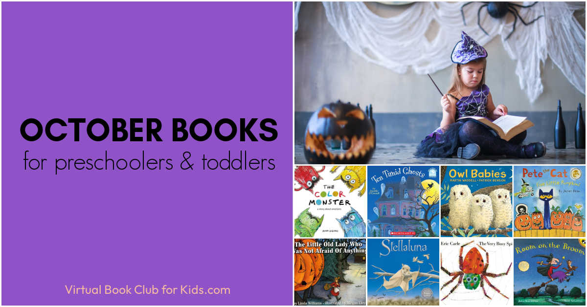 October Books and Themes for the Virtual Book Club for Kids