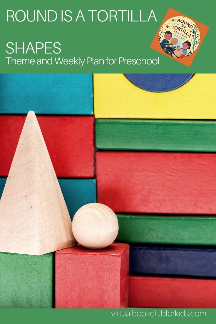 Shape Week Activity Plan for Preschool featuring Round is a Tortilla