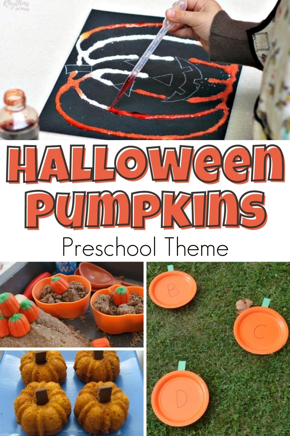 Week of Pumpkin Themed Activities for Preschoolers