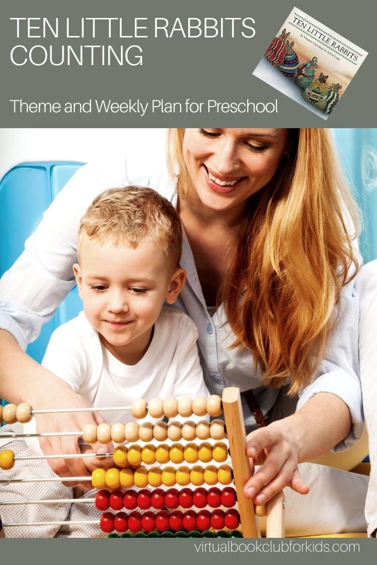 Ten Little Rabbits and Counting Activity Plan for a Week of Preschool