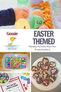 Gossie and Easter Themed Week Activity Plan for Preschool