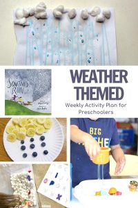 Sometimes Rain by Meg Fleming and Weather Theme for Preschool