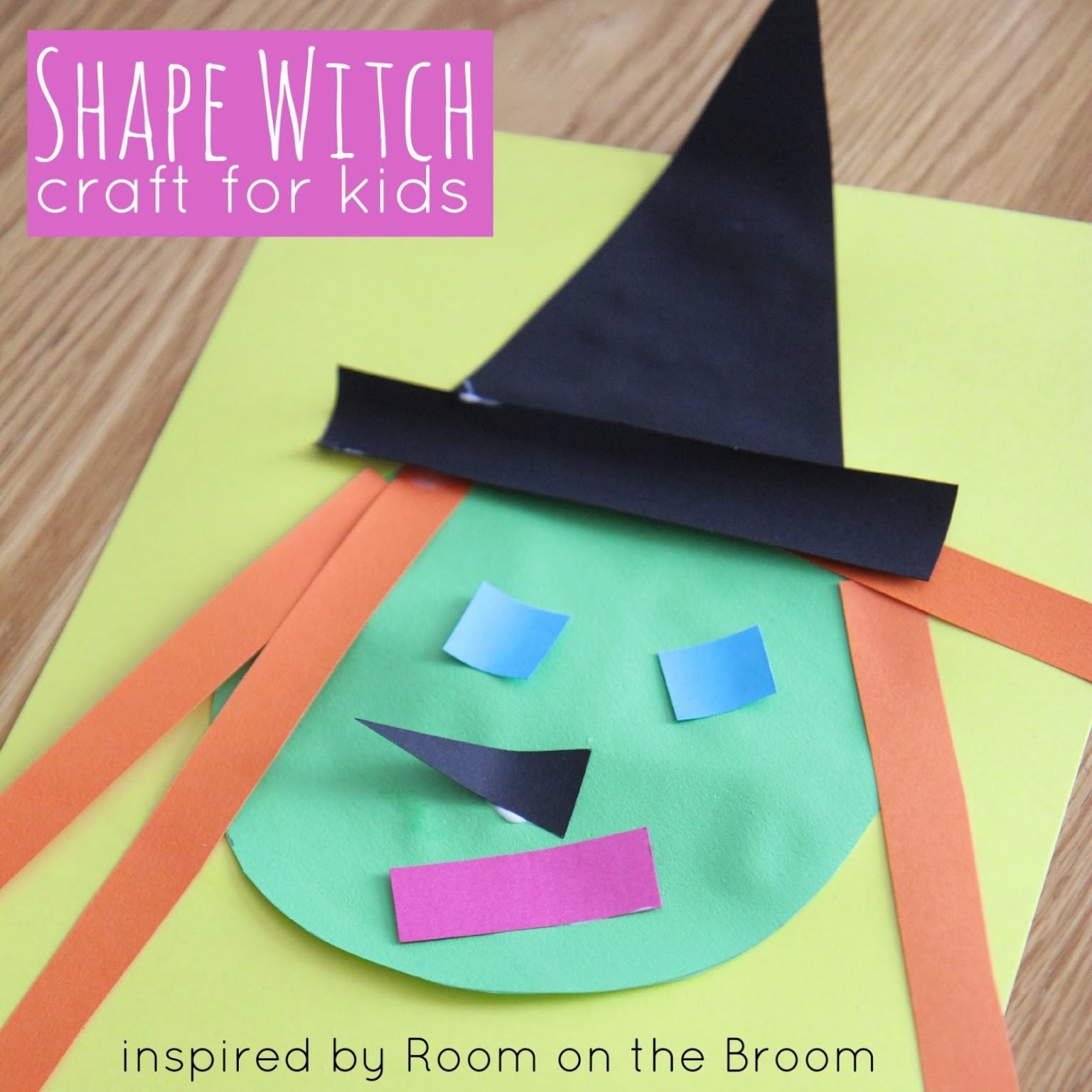 Witch Crafts and Activities for Kids {Room on the Broom by Julia Donaldson}