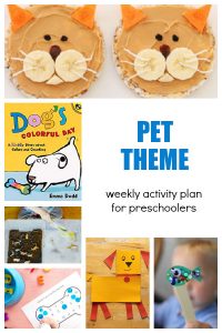 Dog's Colorful Day Activities for Preschoolers and Toddlers