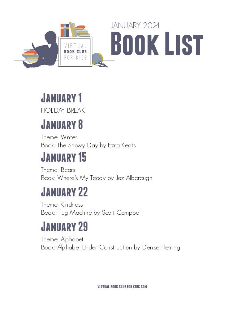 January Themes and Featured Books for Preschoolers
