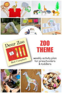 Zoo Themed Weekly Planner for Preschoolers: Dear Zoo Activities & Play ...